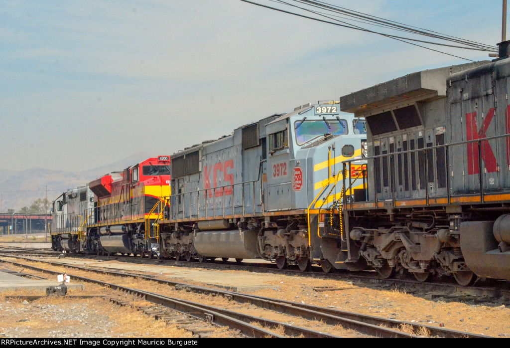 KCS SD70MAC locomotive in gray paint scheme - ex TFM